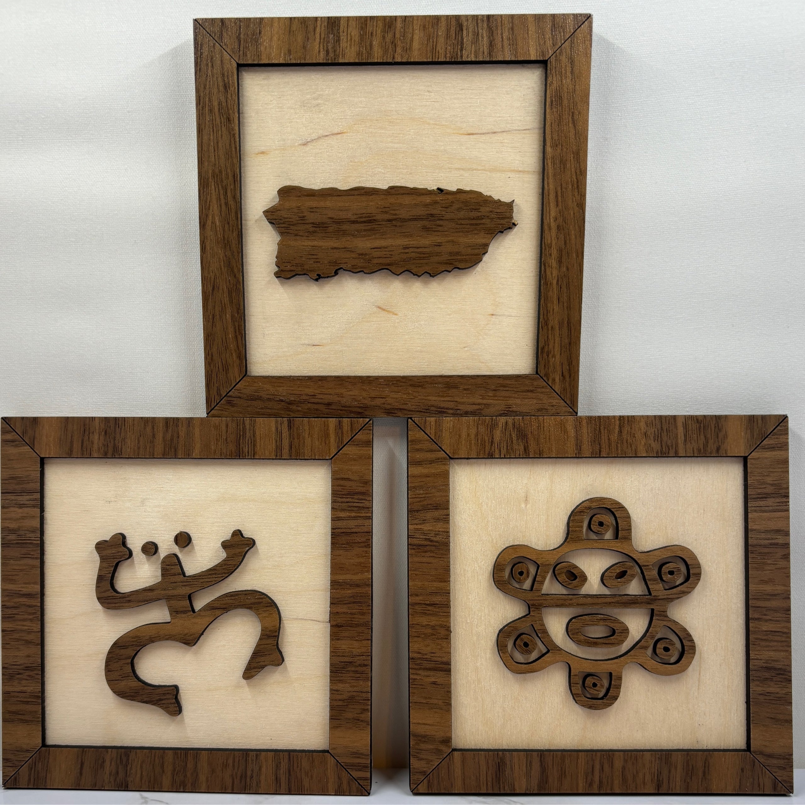 PR Taino Symbols Wall Art Set of 3 | The Handmade Society